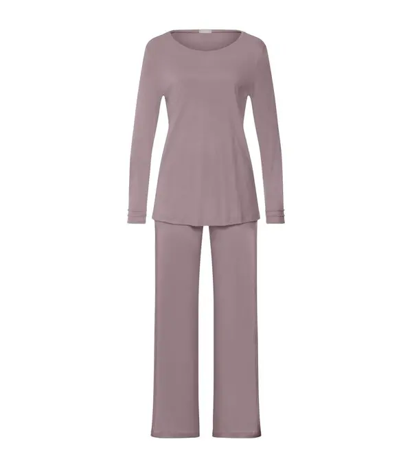 Hanro Cotton Long-sleeve Pyjama Set