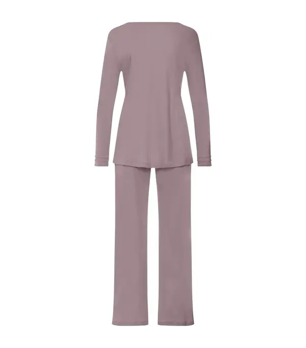 Hanro Cotton Long-sleeve Pyjama Set