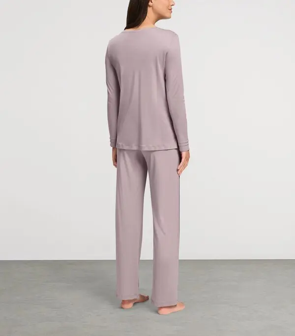Hanro Cotton Long-sleeve Pyjama Set