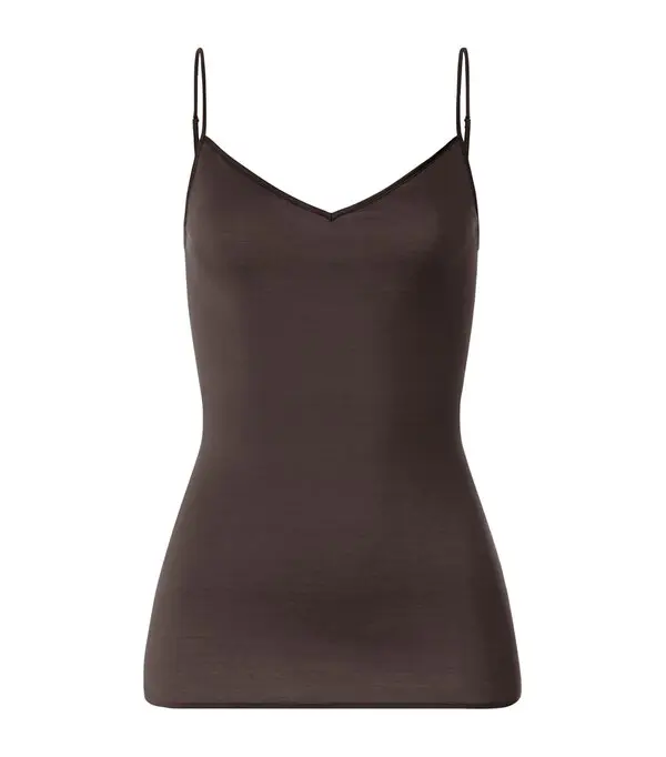 Hanro Cotton Seamless Camisole - Brown