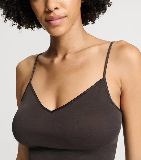 Hanro Cotton Seamless Camisole - Brown