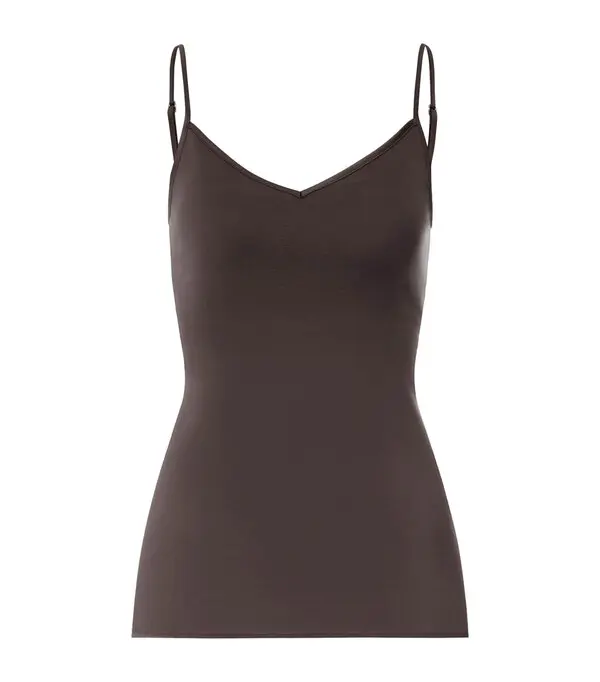 Hanro Cotton Seamless Camisole - Brown