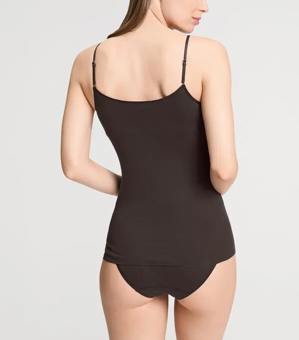 Hanro Cotton Seamless Camisole - Brown