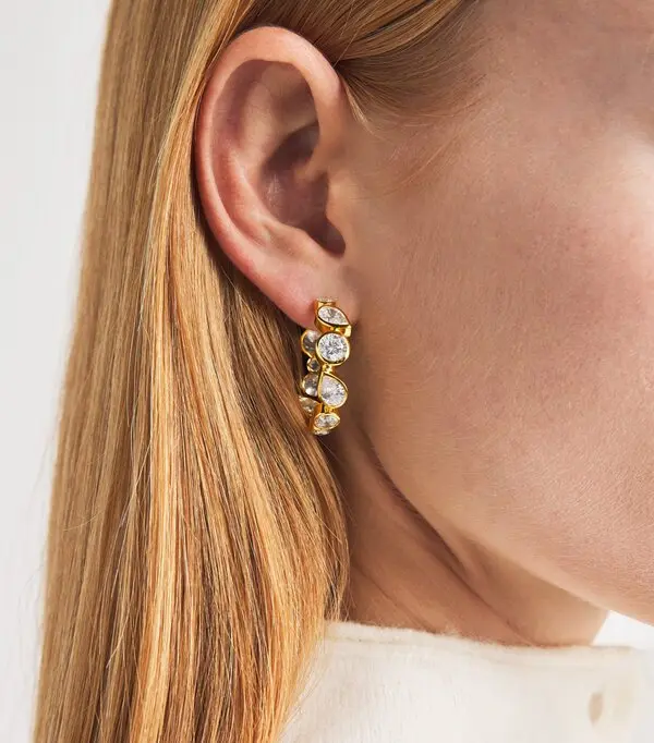 Completedworks Crystal A Few Good Anti-heroes Hoop Earrings