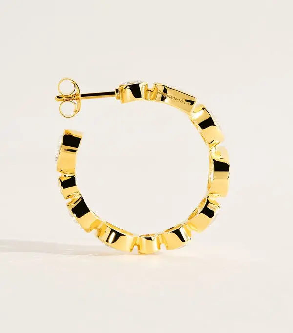 Completedworks Crystal A Few Good Anti-heroes Hoop Earrings