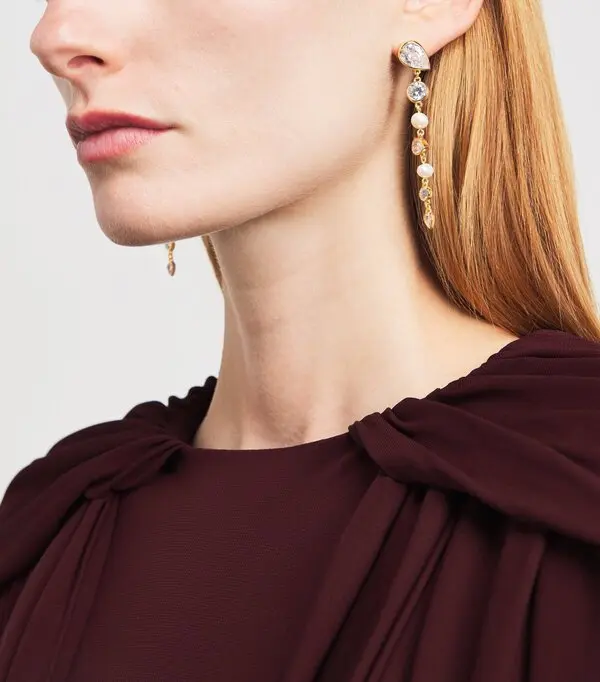 Completedworks Crystal The Light Of The Past Drop Earrings