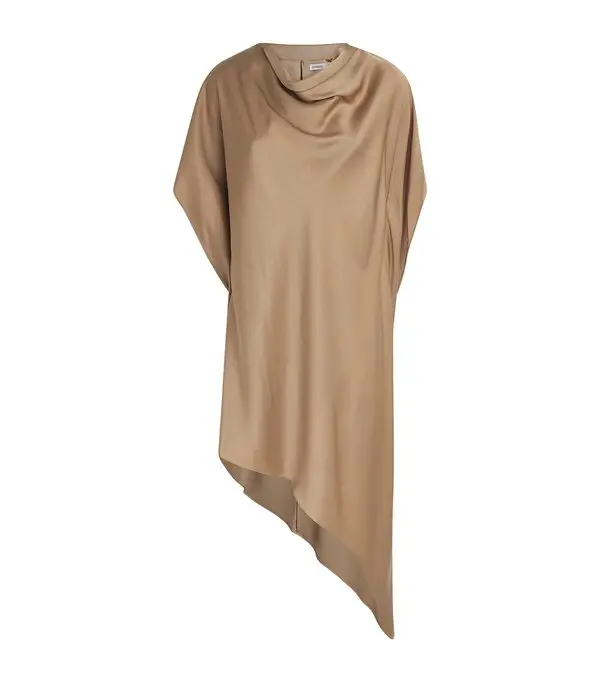 Simkhai Satin Sadie Midi Dress - Brown