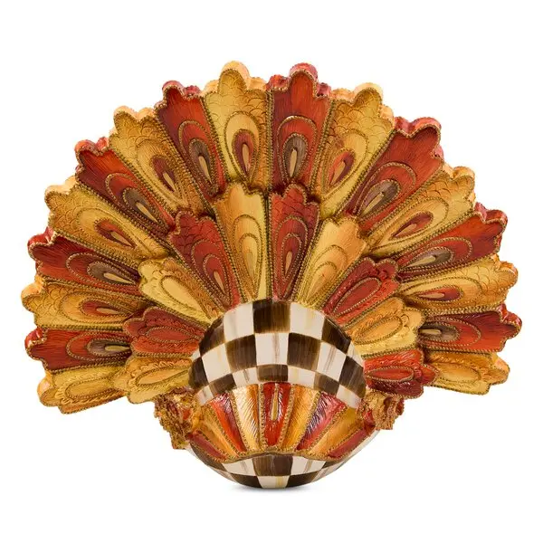 MACKENZIE-CHILDS Harvest Glow Aurora Turkey Figurine