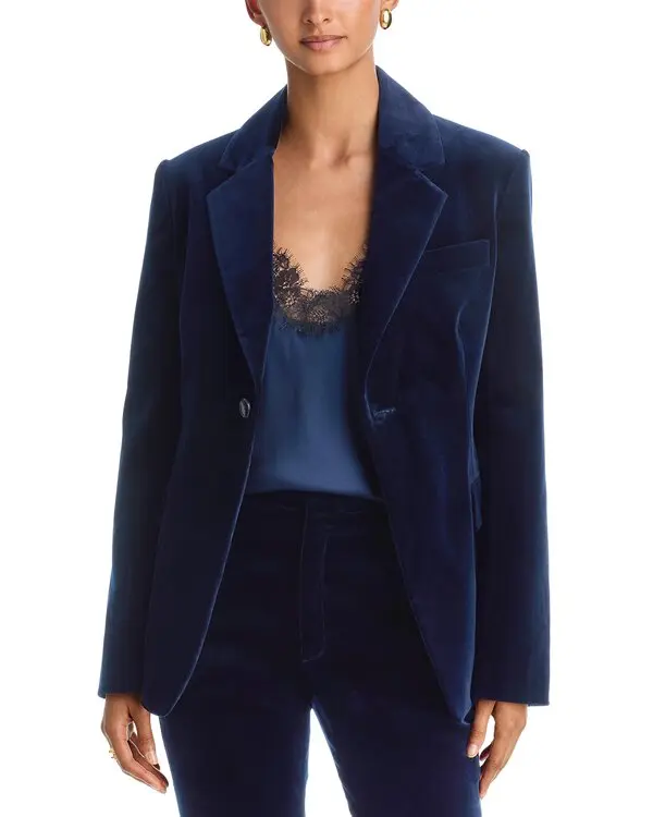 A.L.C. A. L.c Elza Cotton Blend Notch Collar Jacket