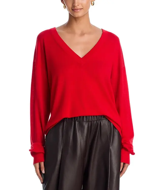 A.L.C. Nicole Merino Wool V Neck Sweater