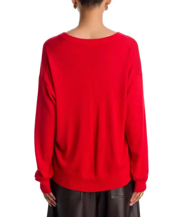 A.L.C. Nicole Merino Wool V Neck Sweater