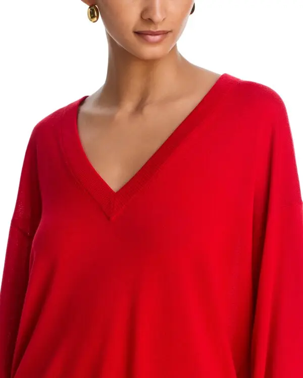 A.L.C. Nicole Merino Wool V Neck Sweater