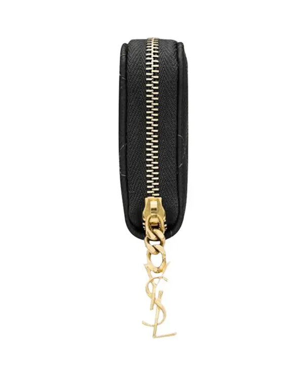 Saint Laurent Cassandre Bijou Change Purse In Grain De Poudre Leather