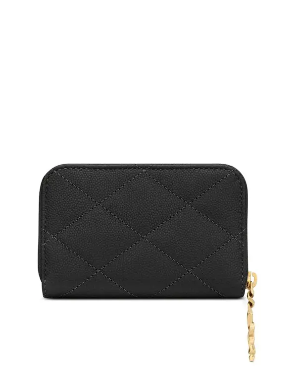 Saint Laurent Cassandre Bijou Change Purse In Grain De Poudre Leather