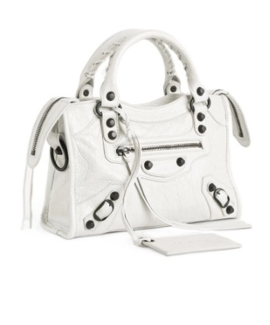 Balenciaga Le City Bag Mini In Optic White