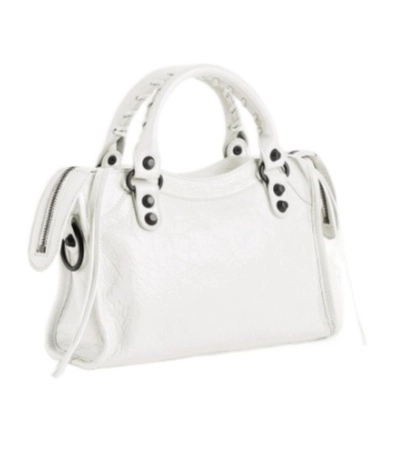 Balenciaga Le City Bag Mini In Optic White