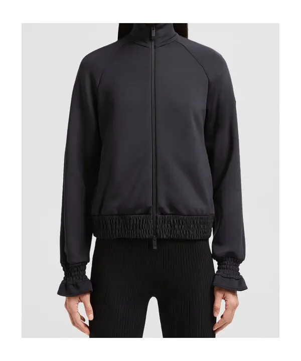 Moncler Logo Patch Zip-up Cardigan