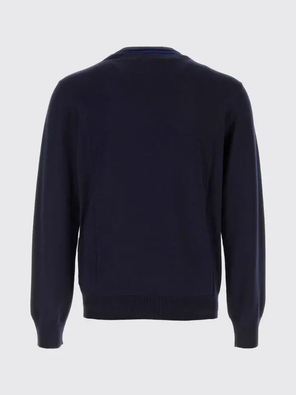 Loewe Anagram Embroidered Wool Crewneck Jumper - Navy