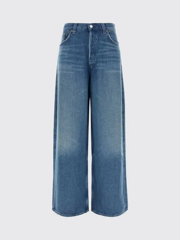 AGOLDE Lyocell Rounded Baggy Mid-rise Jeans - Denim