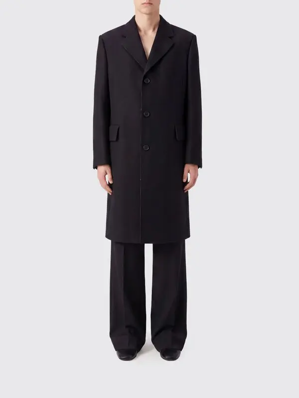 MAISON MARGIELA Single-breasted Knee-length Wool-blend Coat
