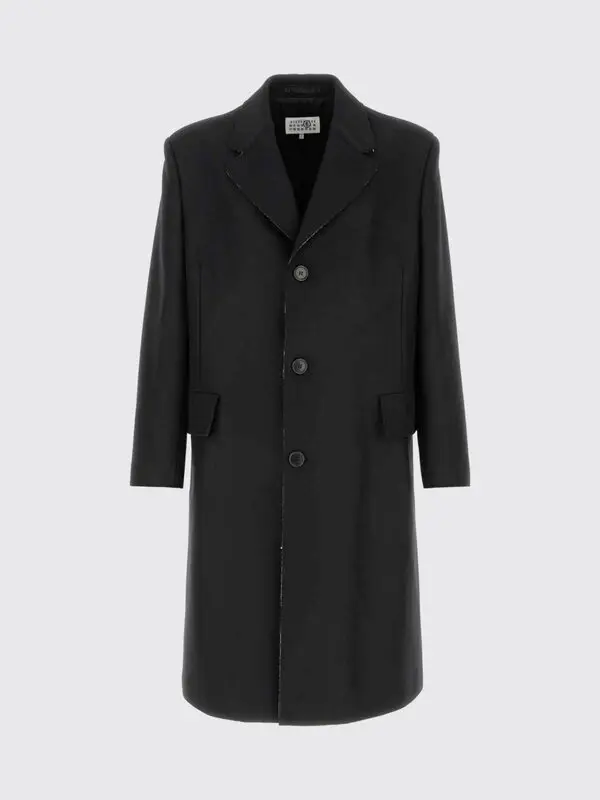 MAISON MARGIELA Single-breasted Knee-length Wool-blend Coat