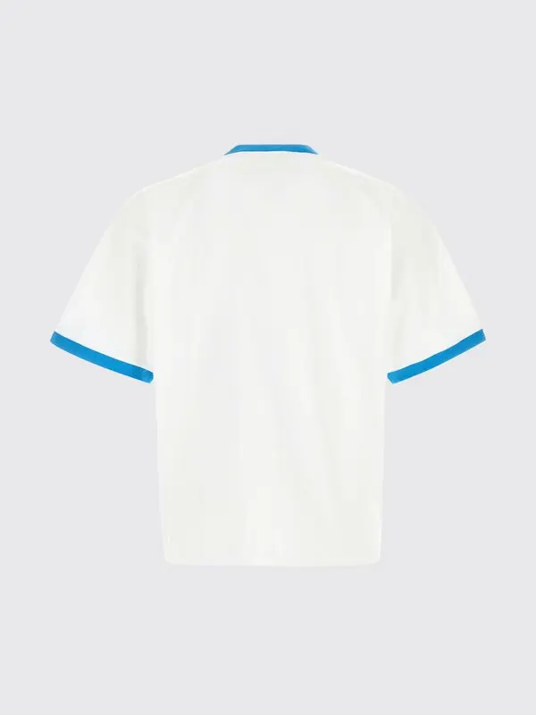 Versace Cotton T-shirt With Graphic Print And Back Logo - White