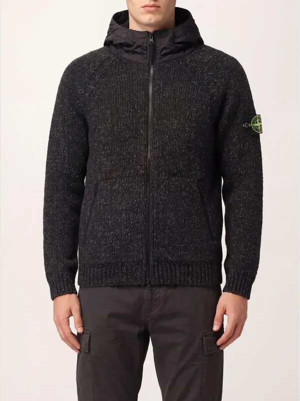 Stone Island Reversible Cotton Knit Cardigan