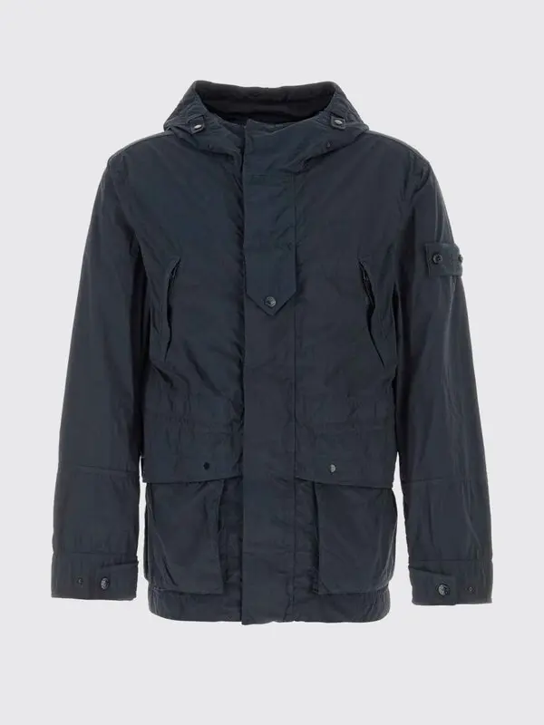 Stone Island Ghost Capsule Nylon Parka With Hood And Monochrome Logo