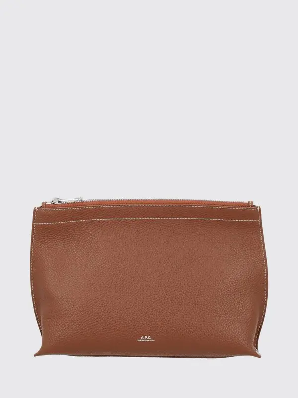 A.p.c. Hammered Calfskin Clutch - Leather