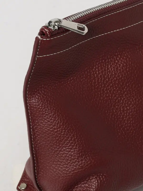 A.p.c. Hammered Calfskin Clutch - Wine
