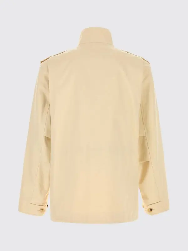 Valentino Garavani Cotton Utility Jacket With High Neck And Epaulettes