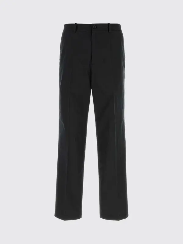A.p.c. Dylan Straight Fit Cotton Chino Trousers With Mid-rise Waist - Black