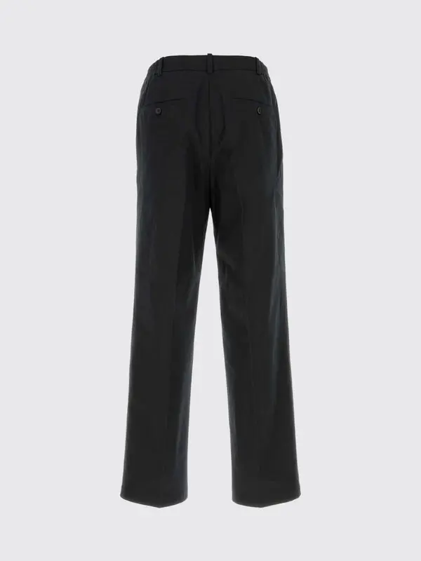 A.p.c. Dylan Straight Fit Cotton Chino Trousers With Mid-rise Waist - Black