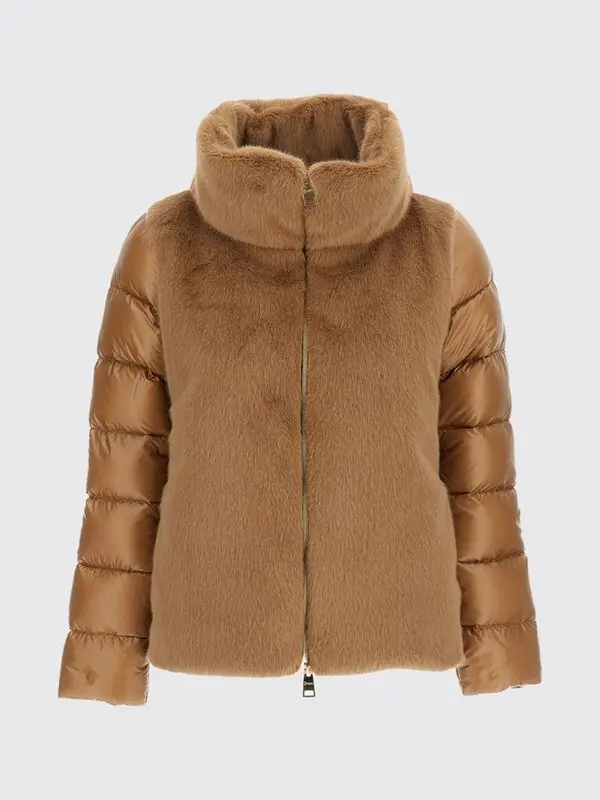 Herno Quilted Technical Fabric Short Down Jacket With High Neck And Zip
