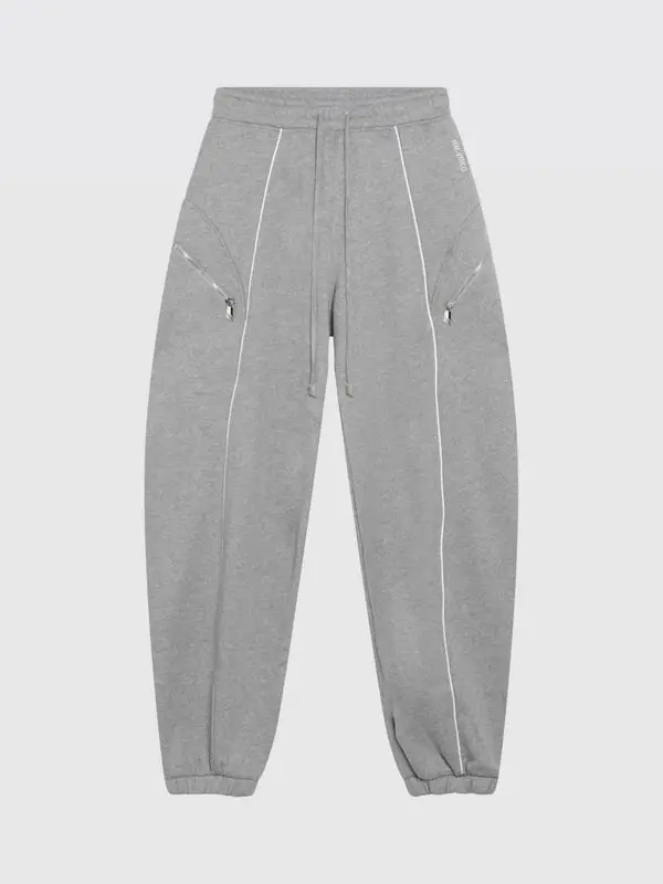 Attico Jersey Jogging Trousers With Elasticated Waist And Embroidered Logo