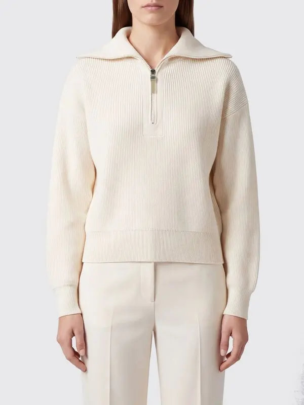 Brunello Cucinelli Quarter Zip Ribbed Sweater