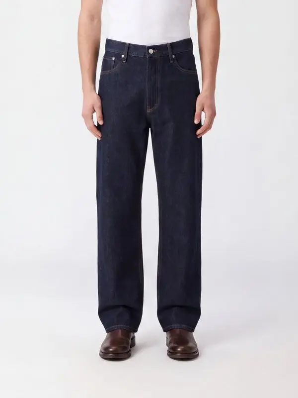 Dries Van Noten Mid-rise Wide-leg Jeans In Cotton Denim - Indigo