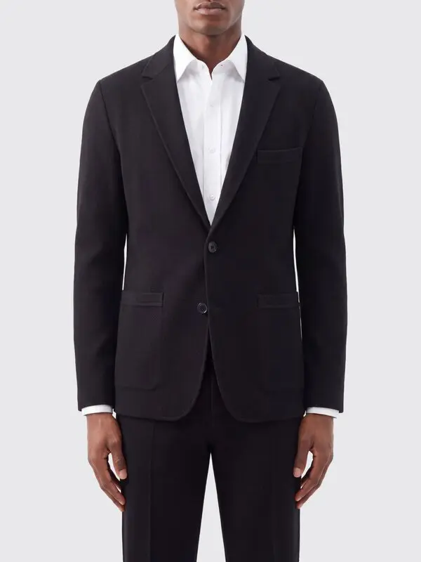 TOM FORD Double-breasted Virgin Wool Blazer With Patch Pockets - Black