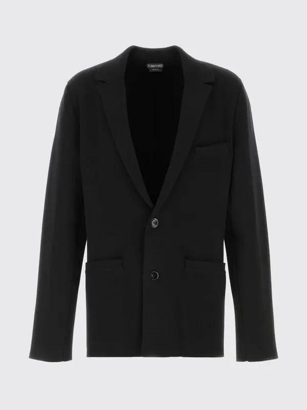 TOM FORD Double-breasted Virgin Wool Blazer With Patch Pockets
