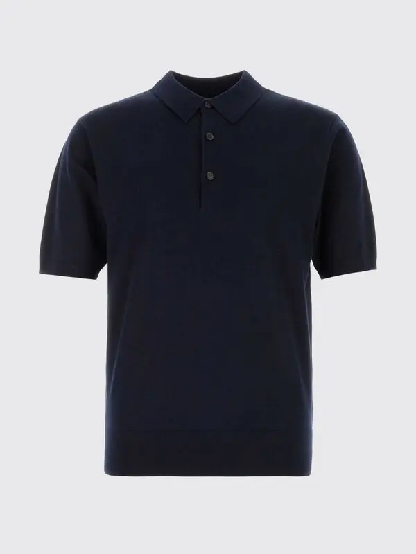 Dries Van Noten Short-sleeved Cashmere Polo Shirt With Three Buttons
