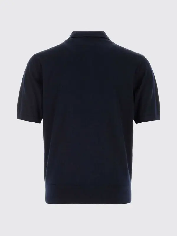 Dries Van Noten Short-sleeved Cashmere Polo Shirt With Three Buttons