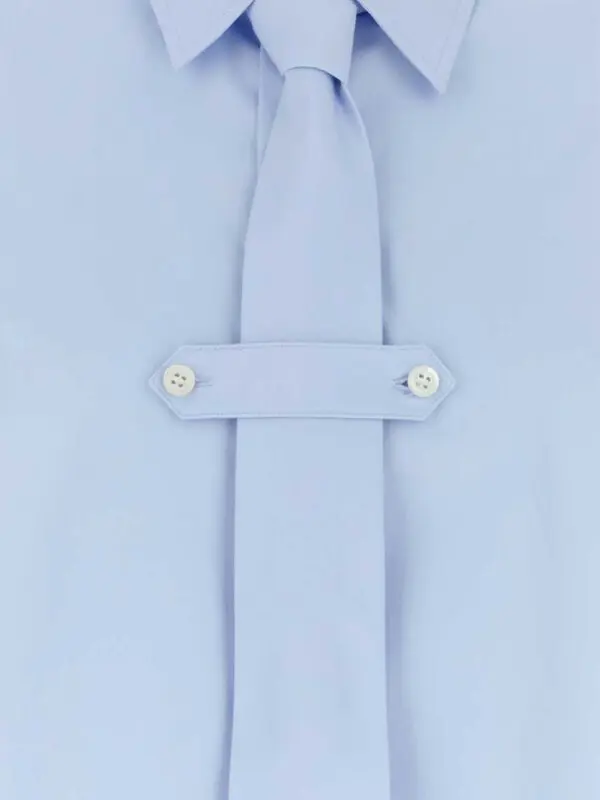 Dries Van Noten Classic Cotton Poplin Shirt - Blue