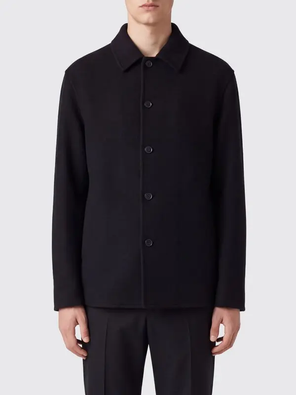JIL SANDER Virgin Wool And Cashmere Blend Shirt Jacket - Black