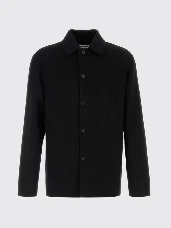 JIL SANDER Virgin Wool And Cashmere Blend Shirt Jacket - Black