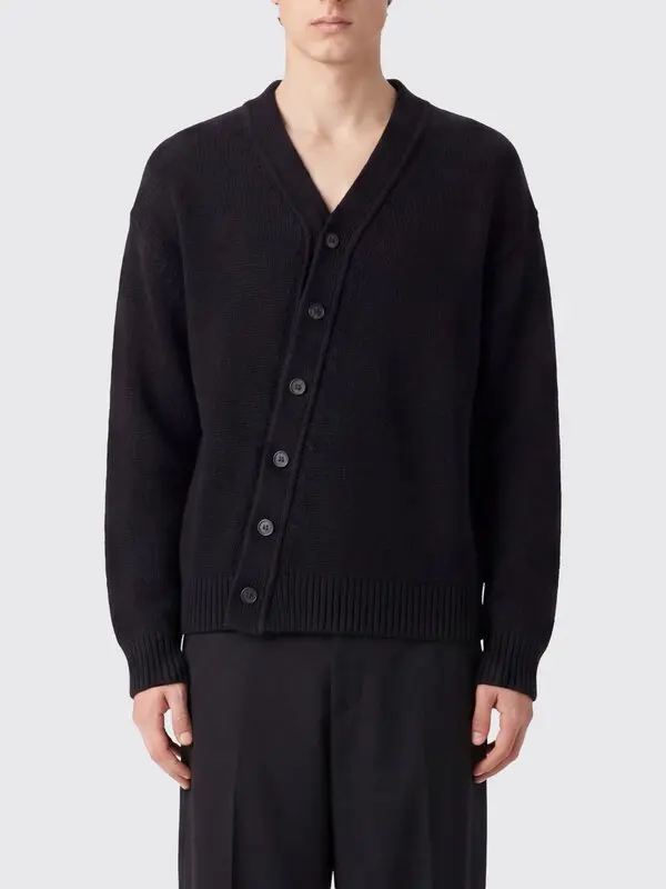JIL SANDER Asymmetric Wool Cashmere Cardigan