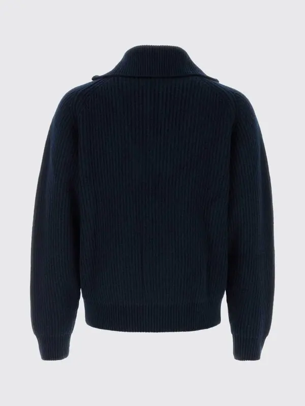 JIL SANDER Relaxed Fit Wool Turtleneck Jumper With Dropped Shoulders - Navy