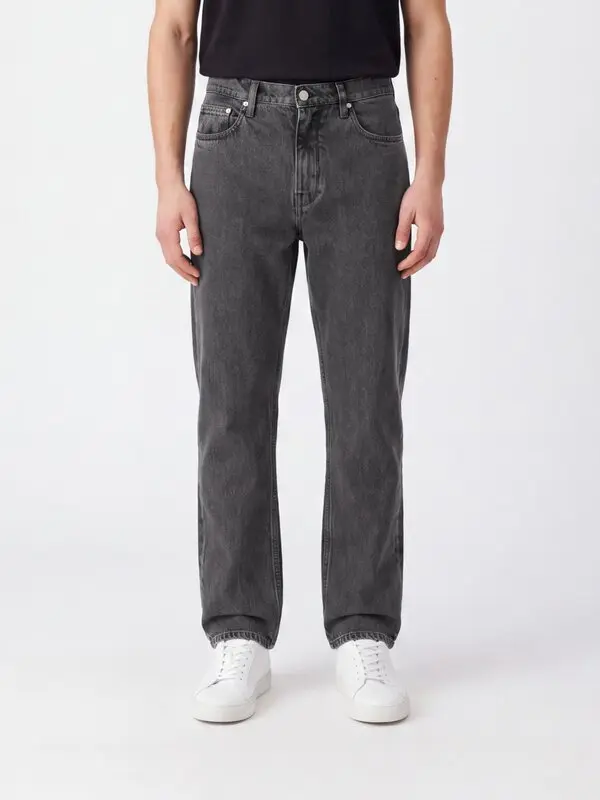 JIL SANDER Wide-leg Five-pocket Jeans In Cotton Denim