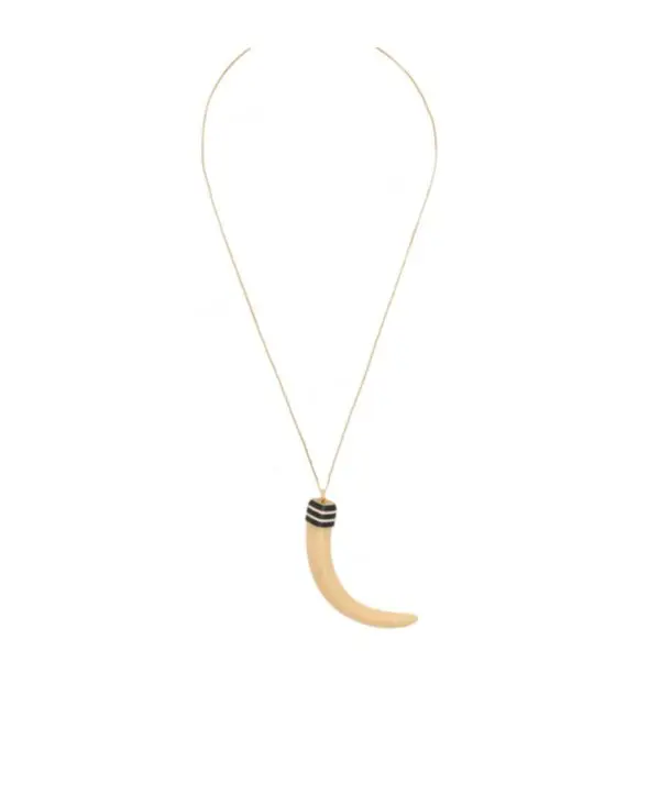 Tory Burch Minimalist Pendant Necklace - Yellow