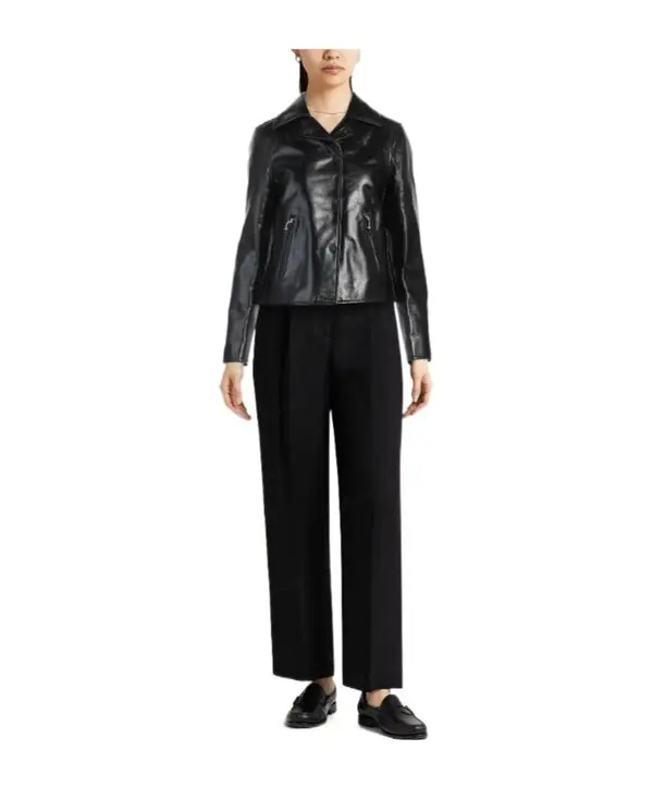 Tory Burch Minimalist Leather Jacket