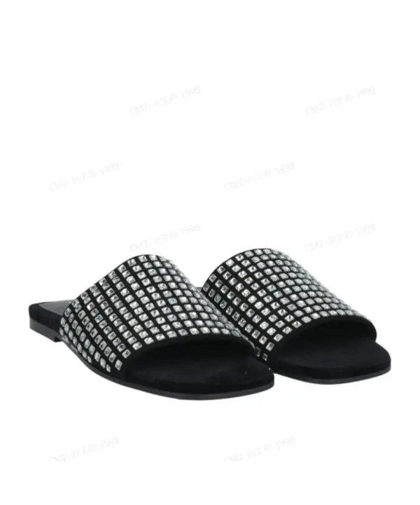Burberry Rhinestone-embellished Flat Slides